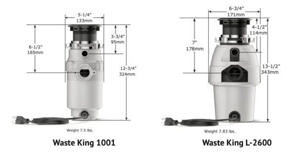 Waste King l-1001 vs l-2600: A Detailed Comparison